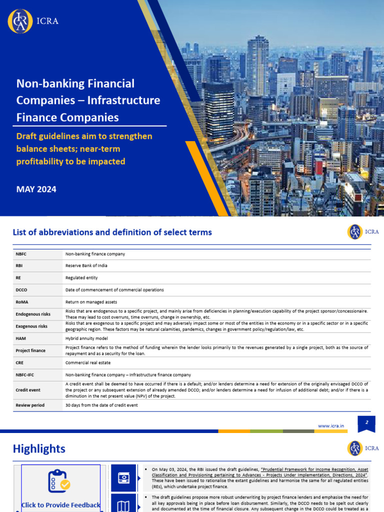 CR-2024-Q2-1-ICRA-NBFC-Infrastructure | PDF | Loans | Project Finance