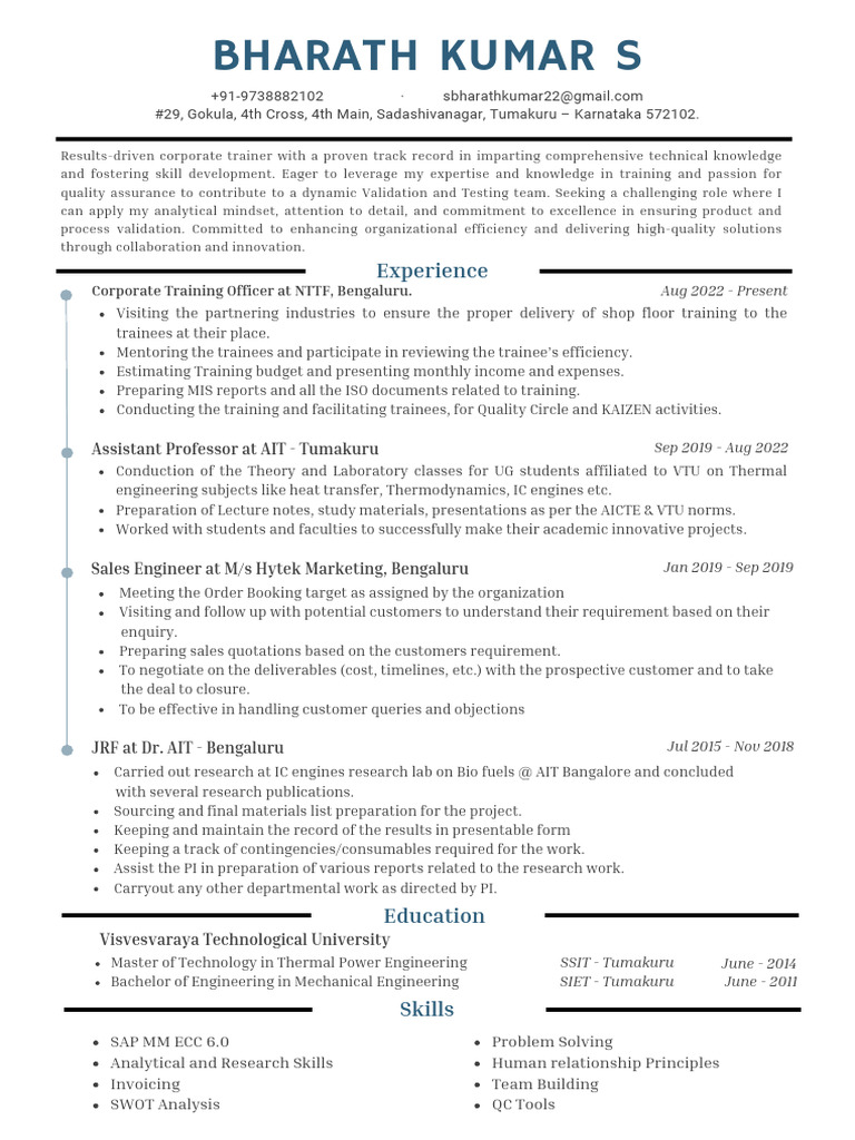 S Bharath Kumar | PDF | Business