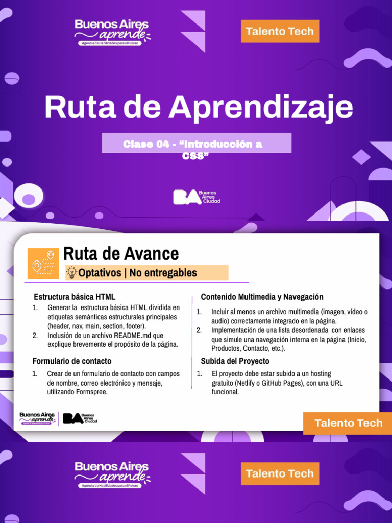 Front Ruta de Avance 4 - 8 | PDF | Bootstrap (marco frontal) | HTML