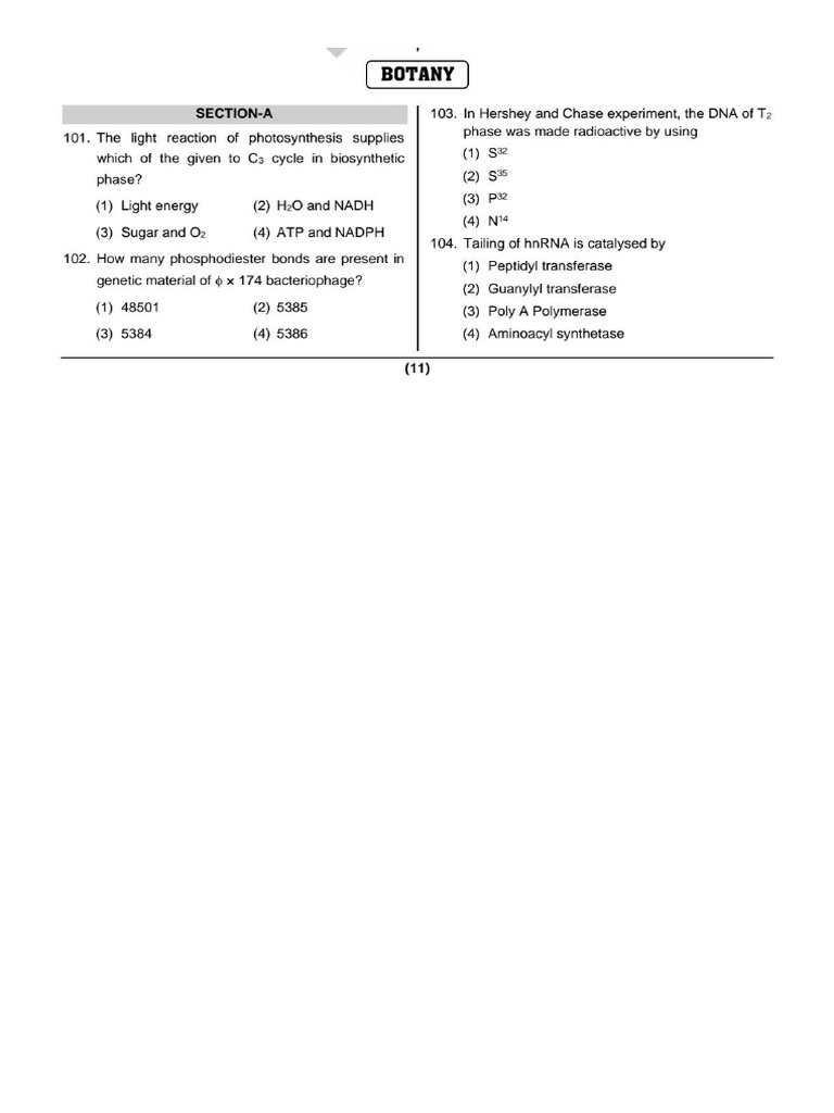 CST - 9 - Zoology - Botany - Final | PDF
