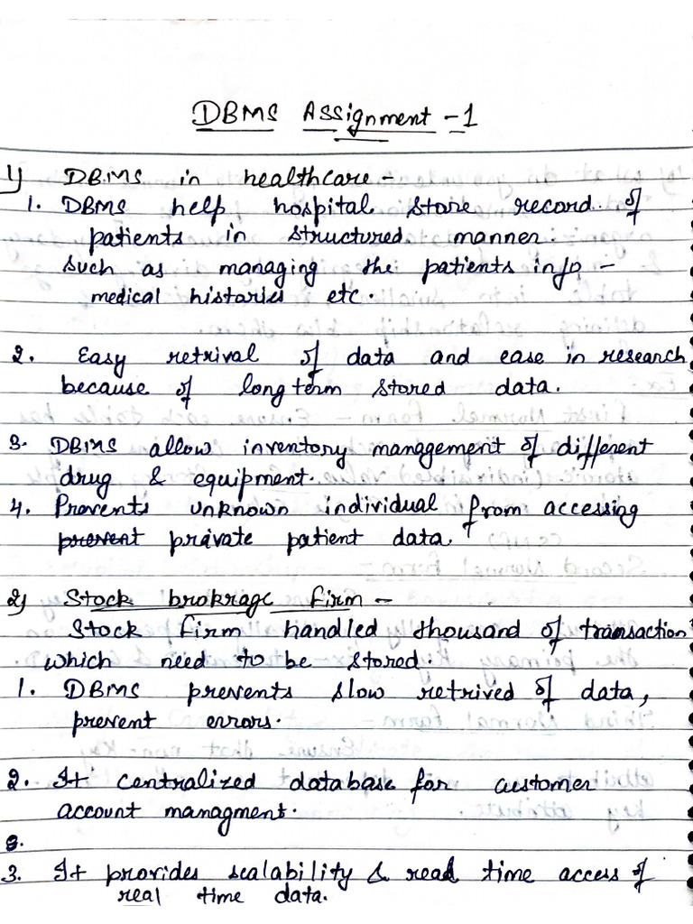 Dbms Assignment | PDF