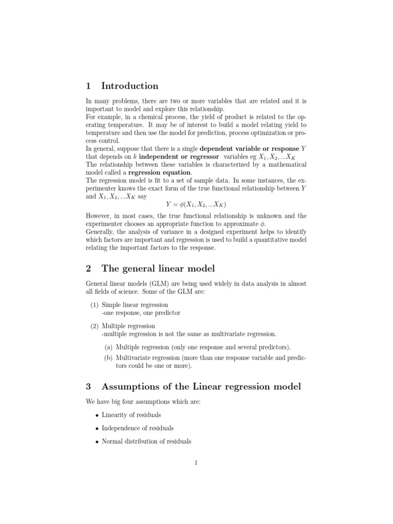 Mungadze linear | PDF | Errors And Residuals | Regression Analysis