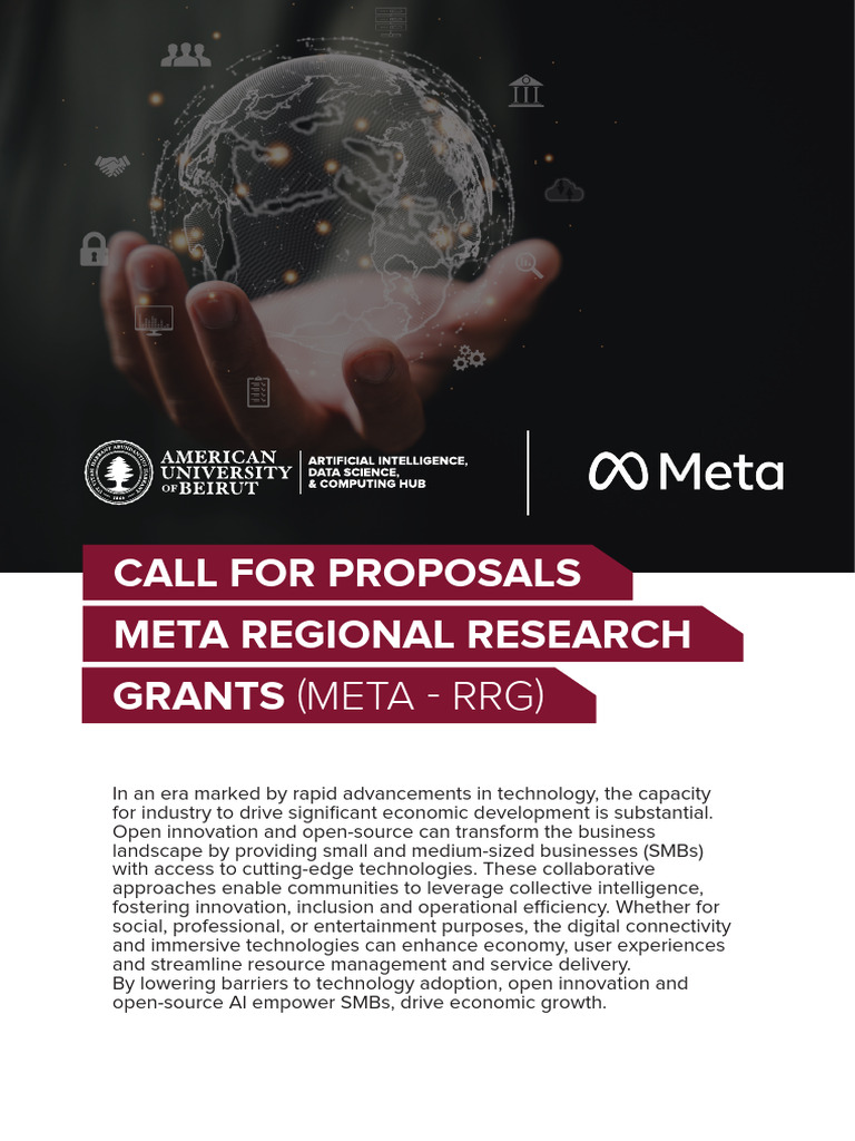 AUB-and-META-call-for-proposal | PDF | Innovation | Economies