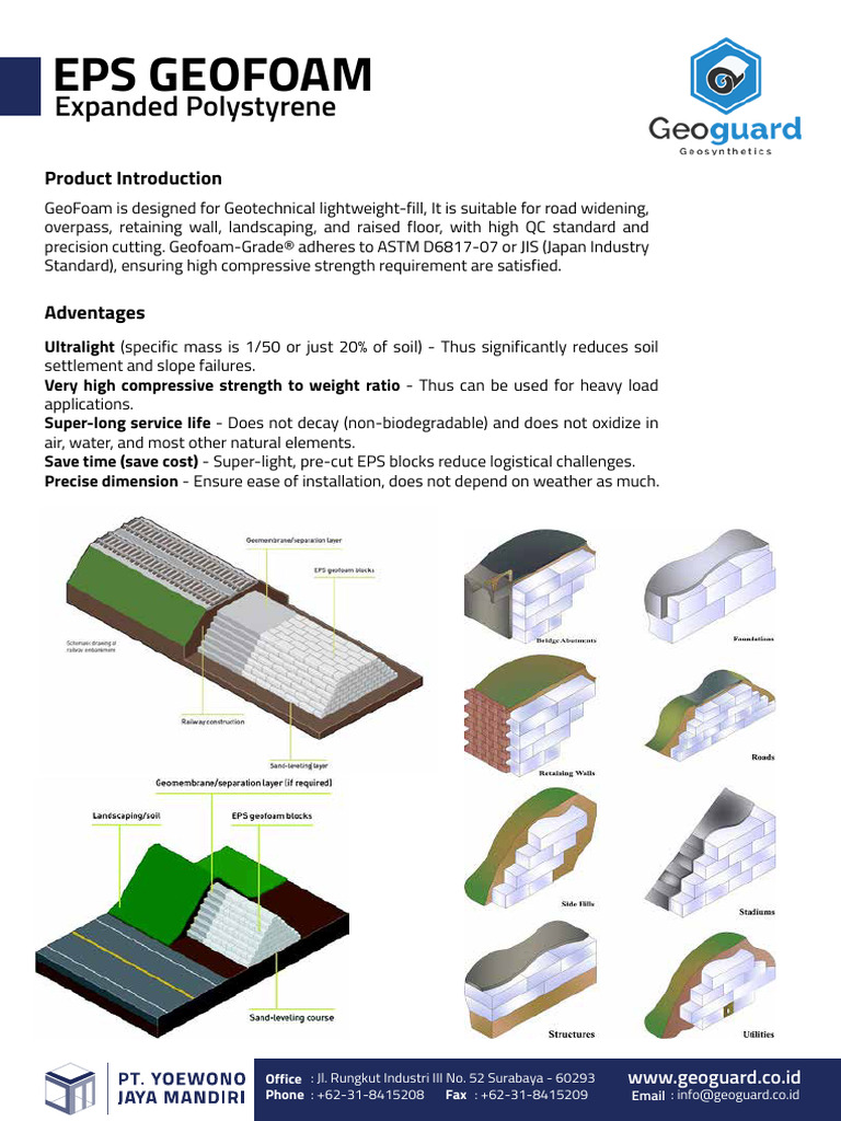 Brosur - Eps Geofoam | PDF | Building Engineering | Civil Engineering