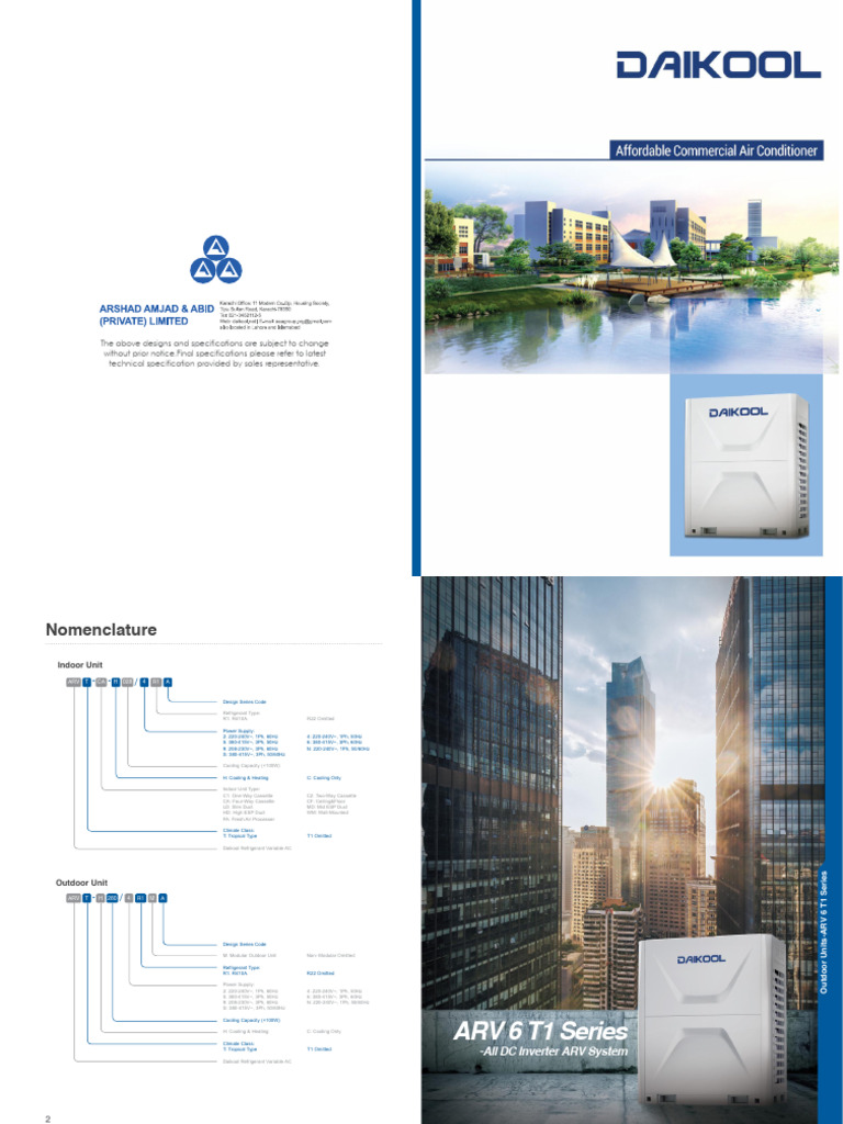 Daikool VRF Catalog. | PDF | Power Inverter | Pump