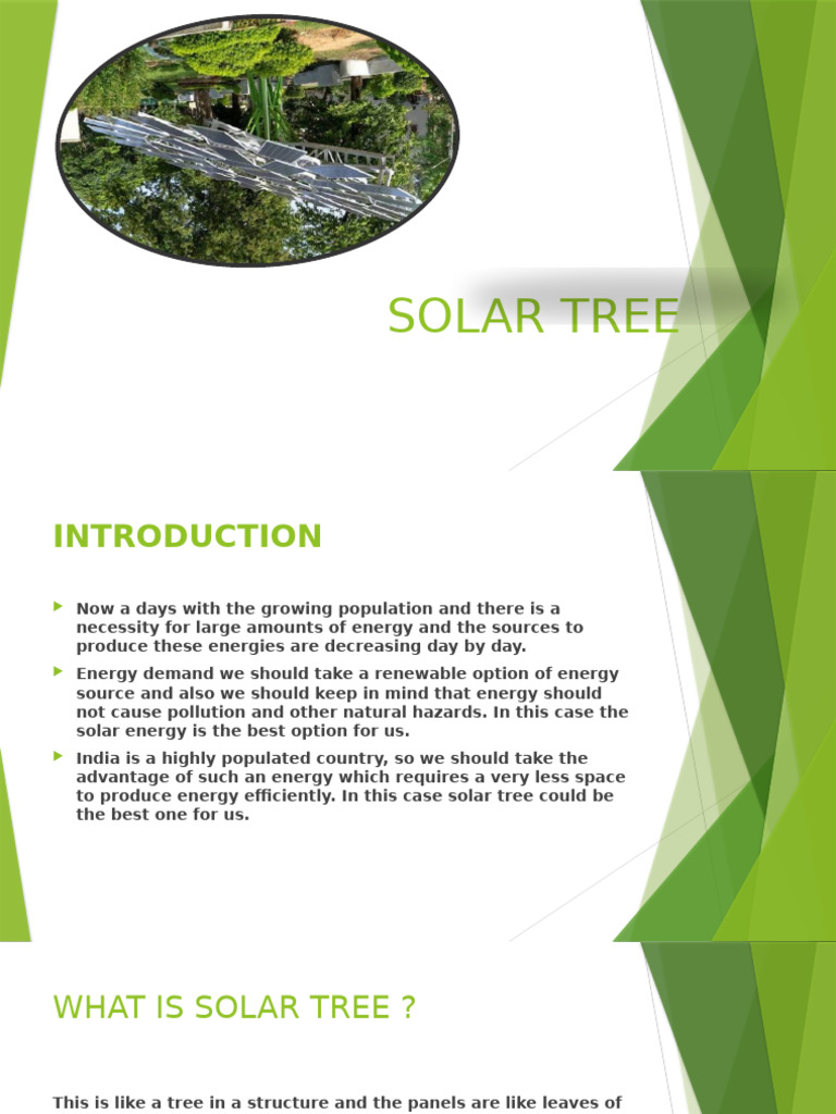solar tree | PDF | Solar Power | Photovoltaics