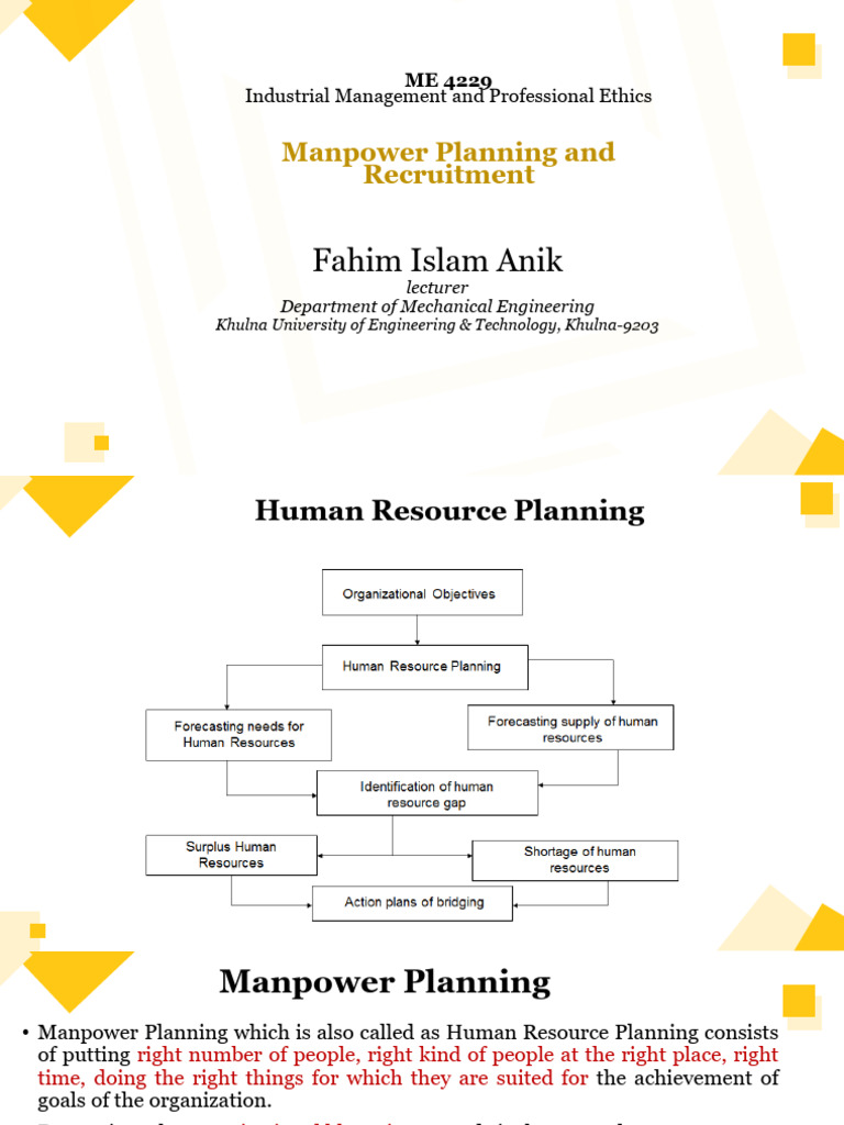 Manpower Planning | PDF | Human Resources | Human Resource Management