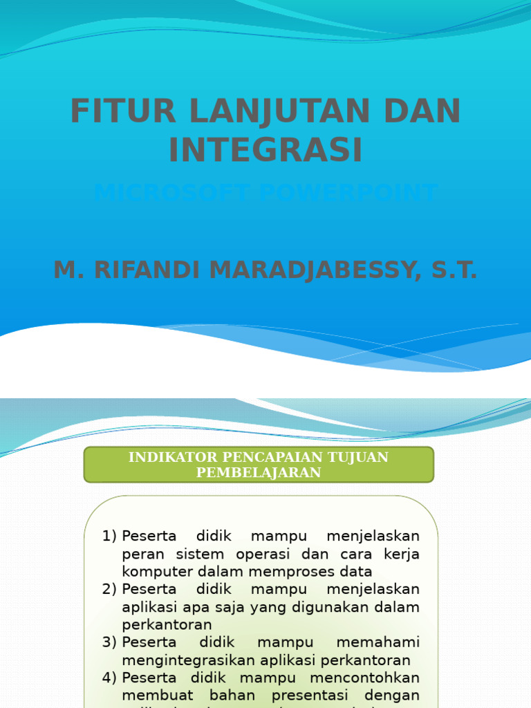 4-Ppt Informatika Integrasi Aplikasi Perkantoran | PDF | Karier ...