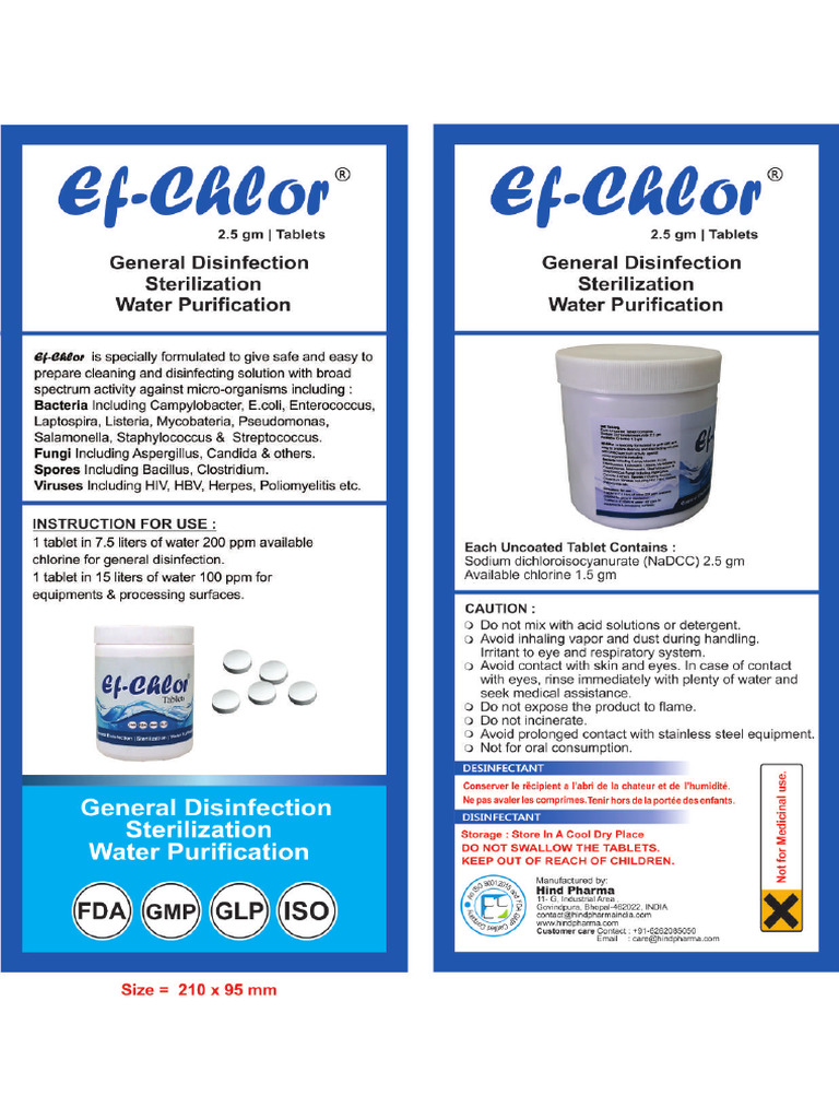 Leaflet, Ef-Chlor 2.5 GM | PDF