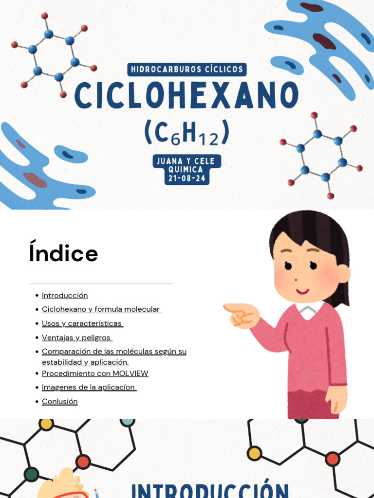 Estructura y Usos del Ciclohexano | PDF | Hidrocarburos | Solvente