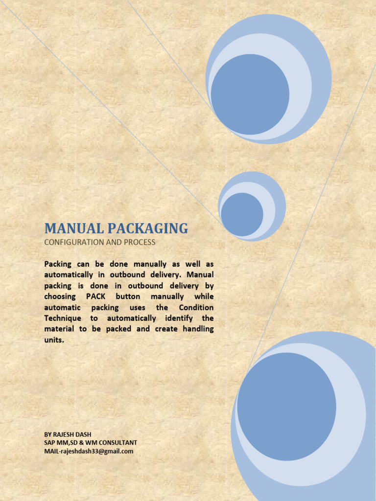 Packing manual | PDF