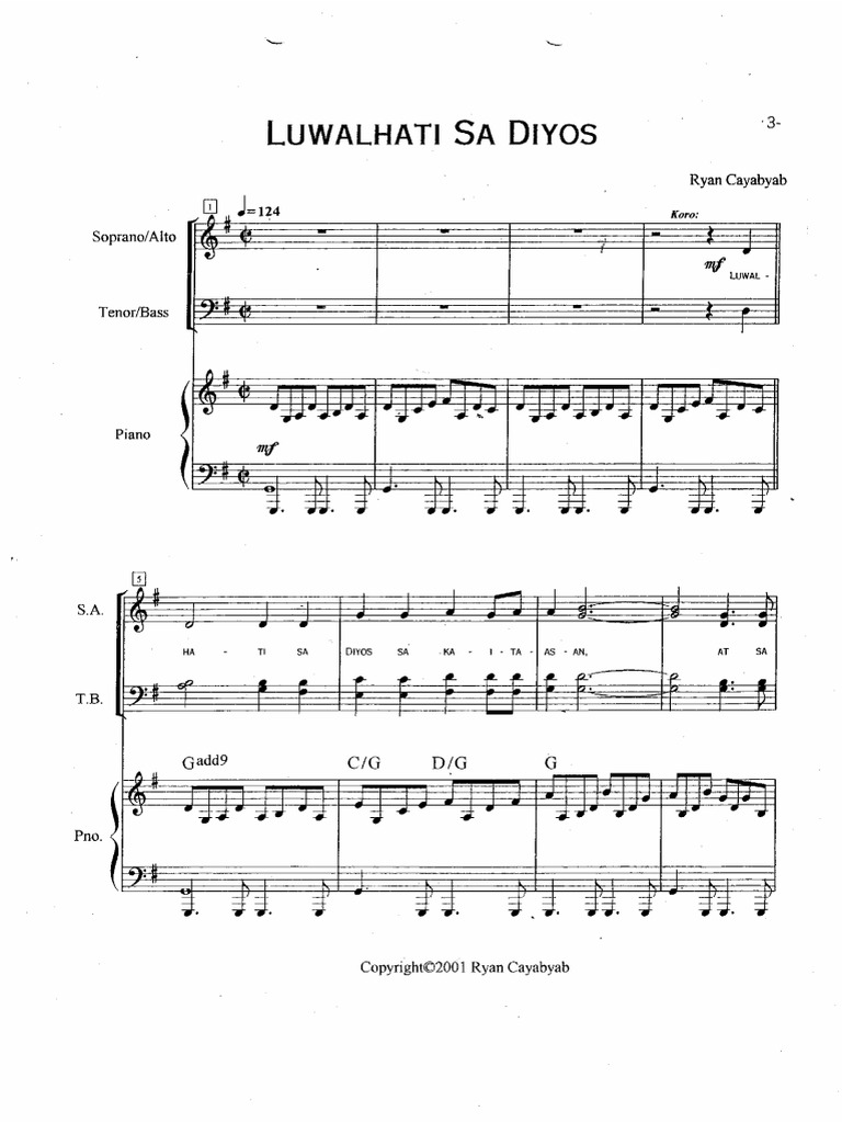 Luwalhati Sa Dios R Cayabyab | PDF