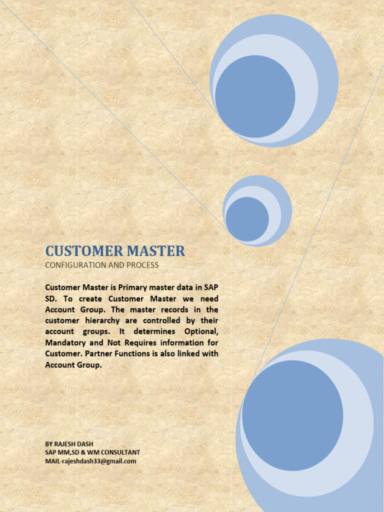 Customer master | PDF | Computing