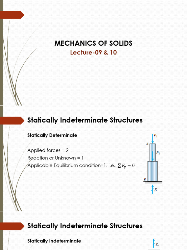Lecture-09,10,11 | PDF | Stress (Mechanics) | Young's Modulus