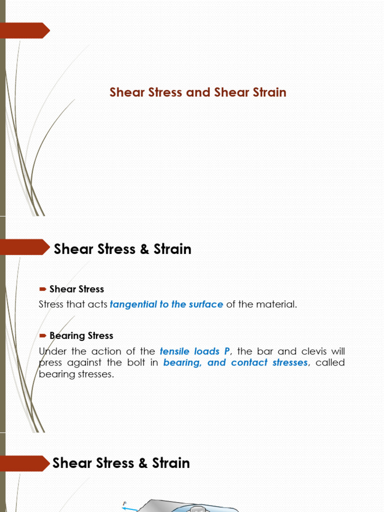 2. Shear stress | PDF | Strength Of Materials | Stress (Mechanics)
