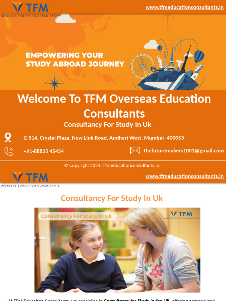 Consultancy for Study in Uk - TFM | PDF | Human Communication
