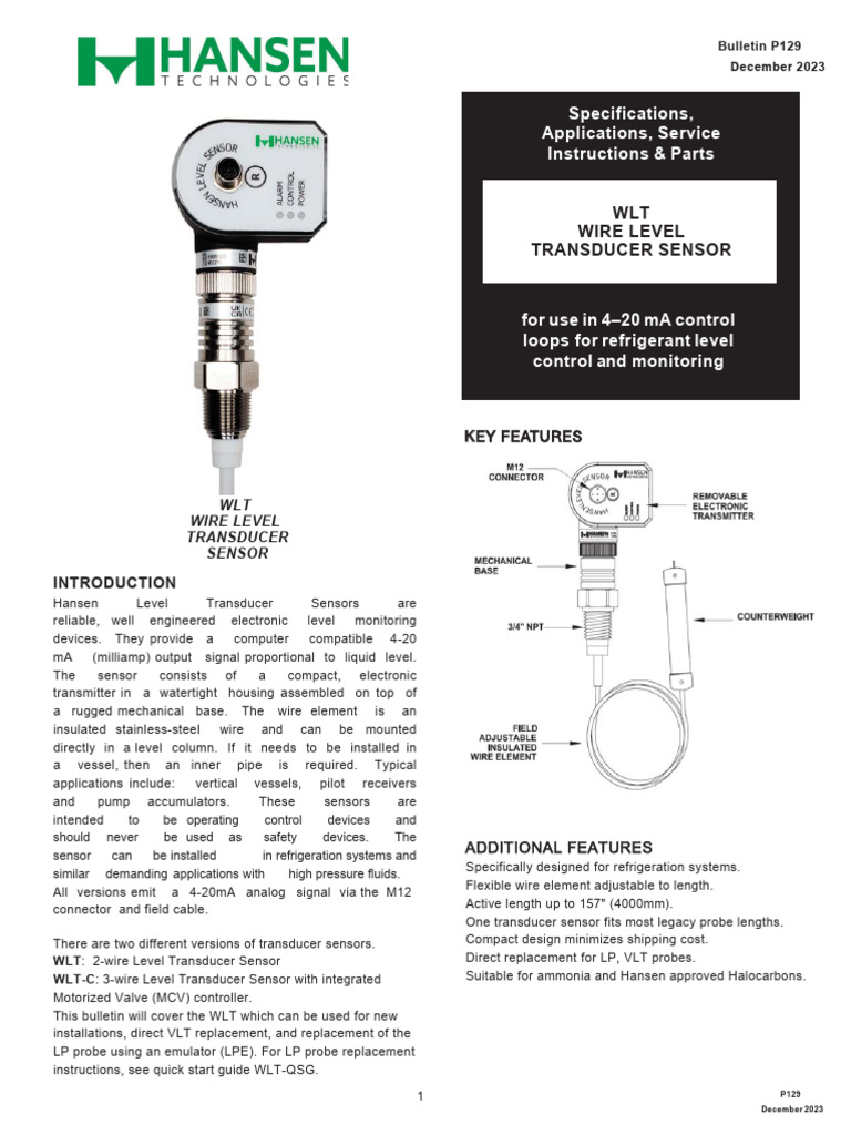 Hansen Level Probe Setup | PDF
