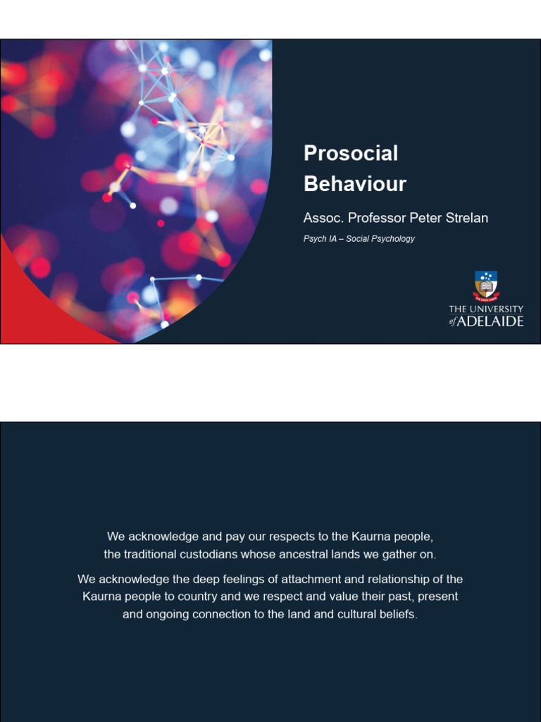Pres9 - Prosocial Behaviour (1pp PDF | PDF | Psychological Concepts ...