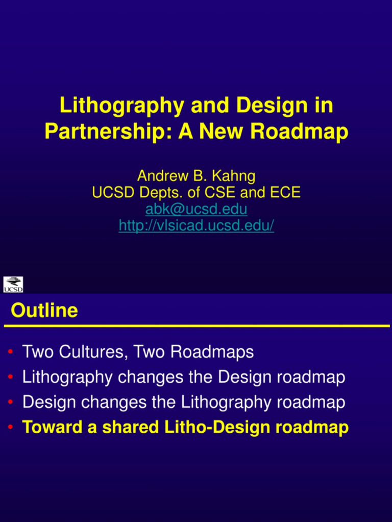 Lithography and Design in Partnership a New Roadmap 1721267362 | PDF