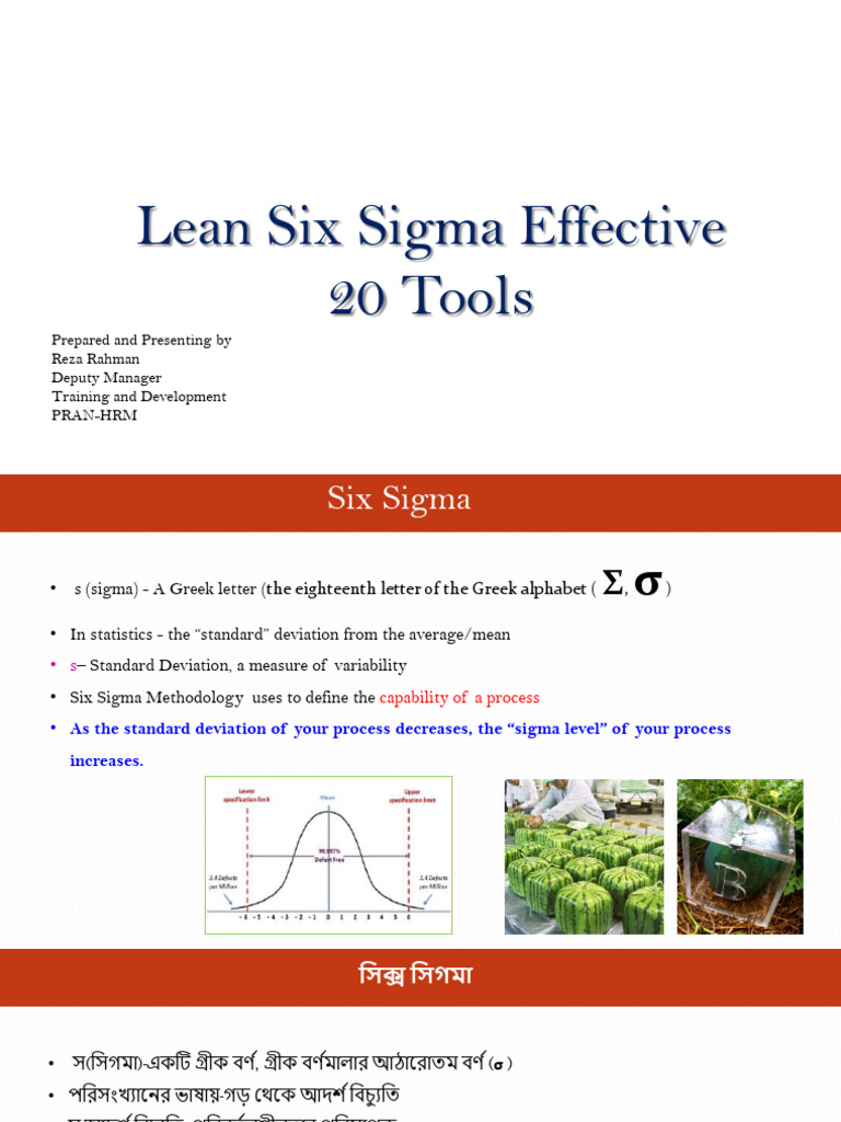 Six Sigma Easy 20 Tools - Copy | PDF