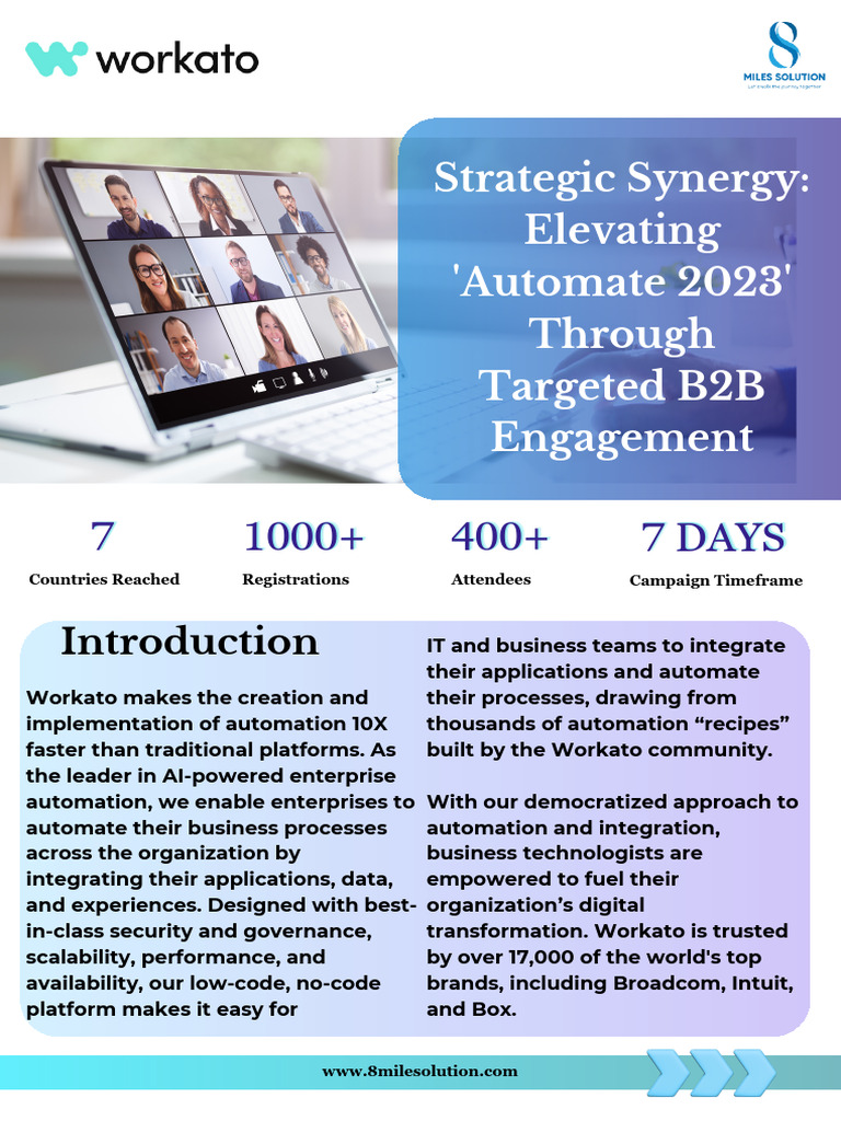8 Mile Solution Case Study Automate 2023 | PDF | Marketing | Automation