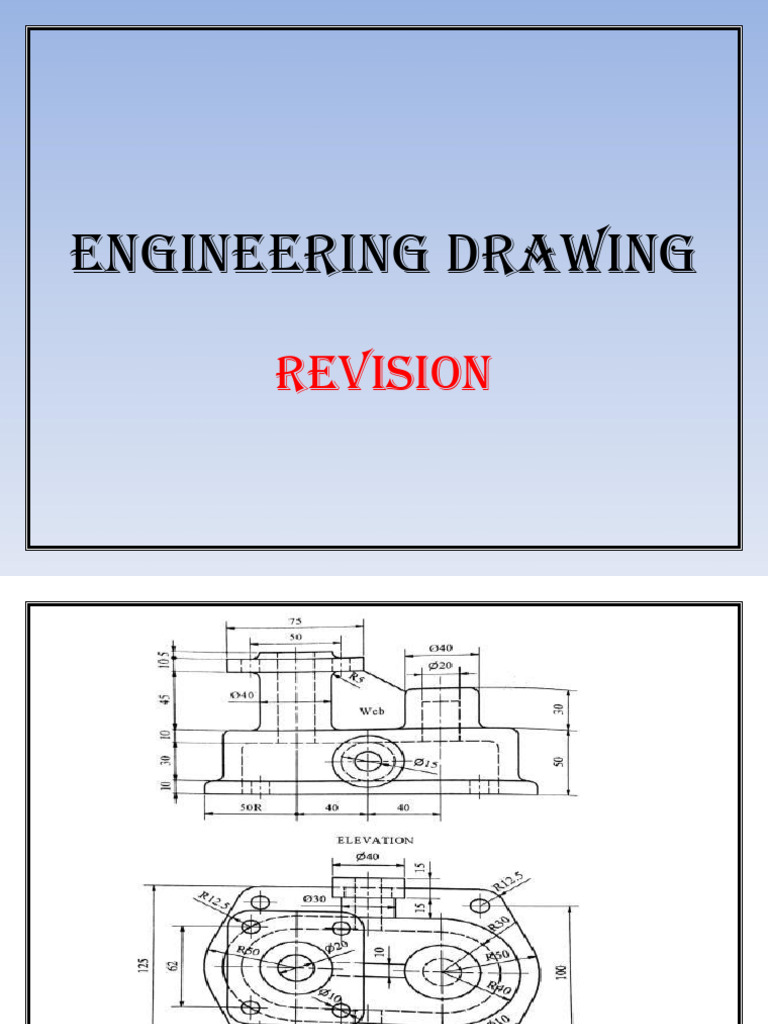 Engineering Drawing Revision | PDF