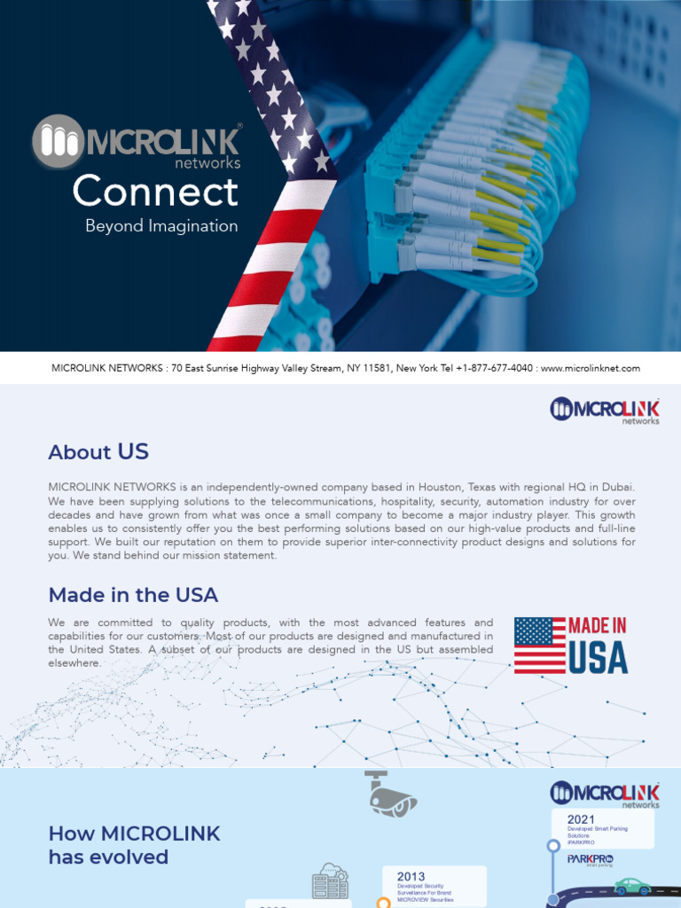 Microlink Profile 2024 1 | PDF | Data Center | Optical Fiber
