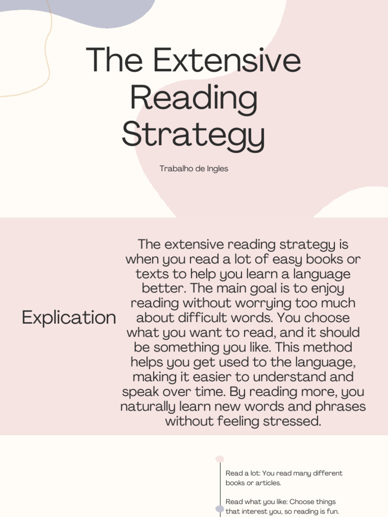 The Extensive Reading Strategy | PDF | Career & Growth