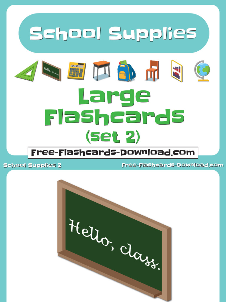school-supplies-large-flashcards-set2 (1) | PDF
