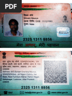 Pancard Back Side | PDF