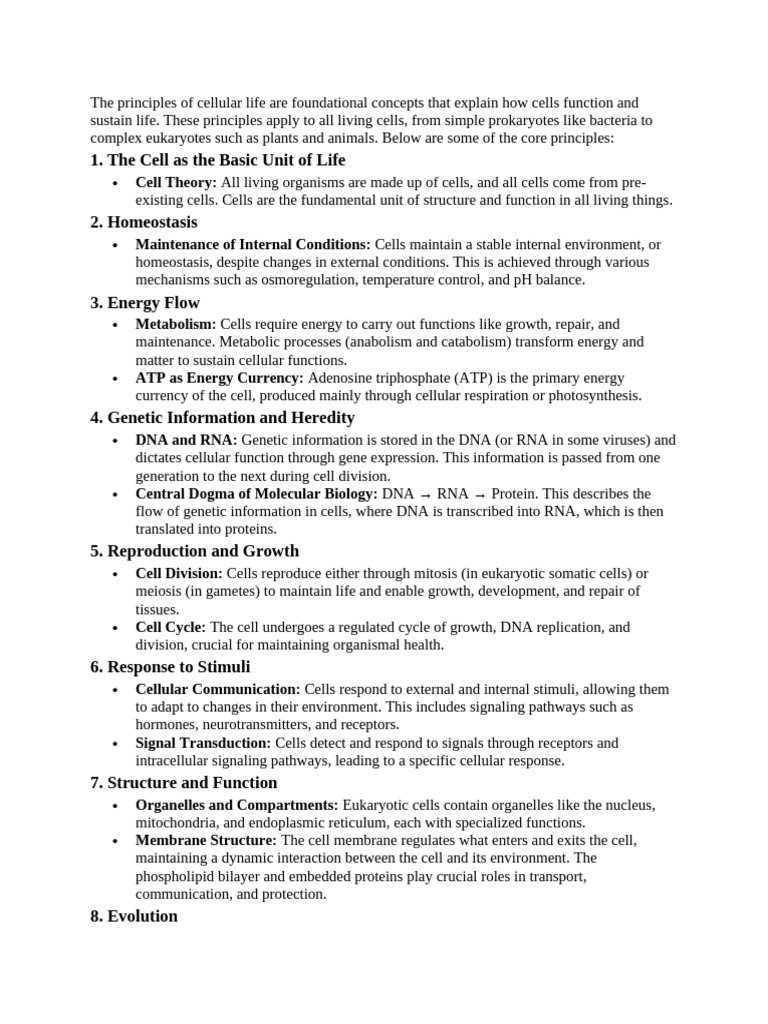 lecture 1 | PDF | Cell (Biology) | Cell Signaling