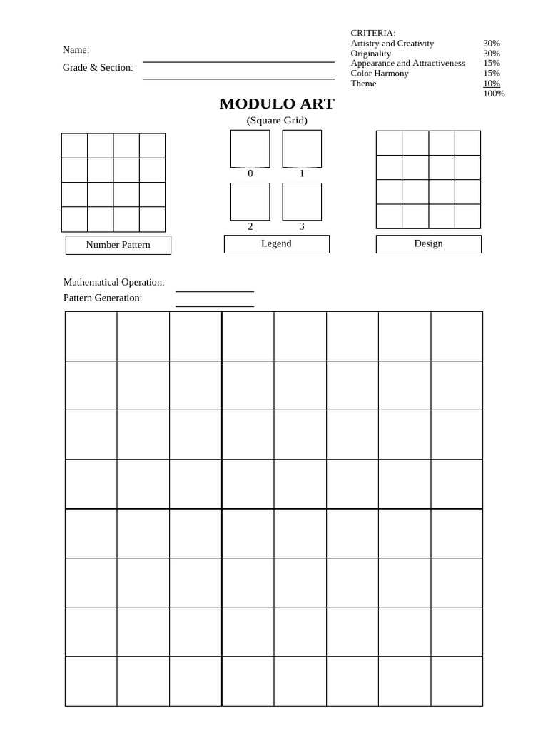 E Modulo Art Template | PDF