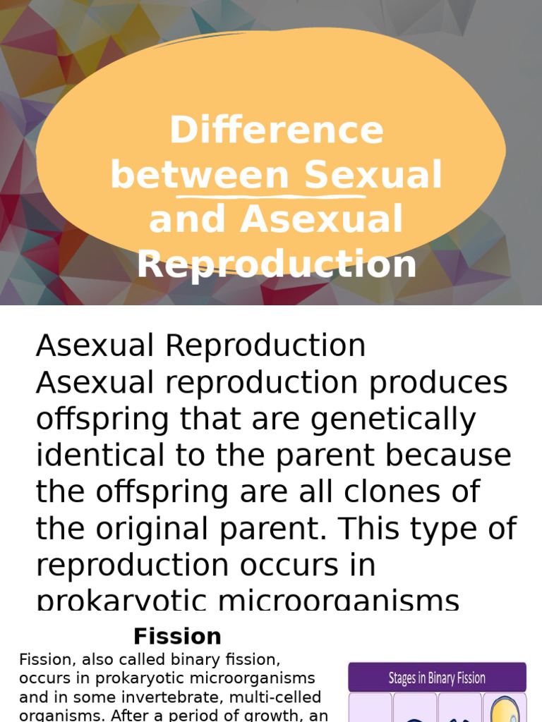 Sexual vs Asexual Reproduction Explained | PDF | Sexual Reproduction ...