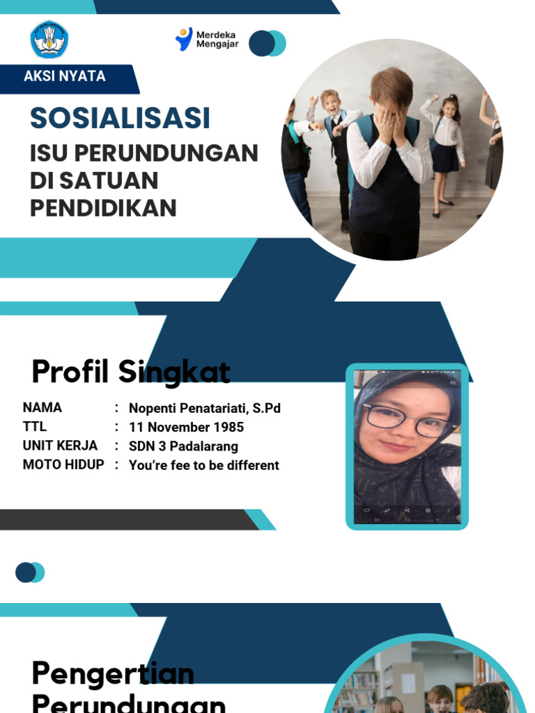 Aksi Nyata - Sosialisasi Isu Perundungan Di Sekolah | PDF