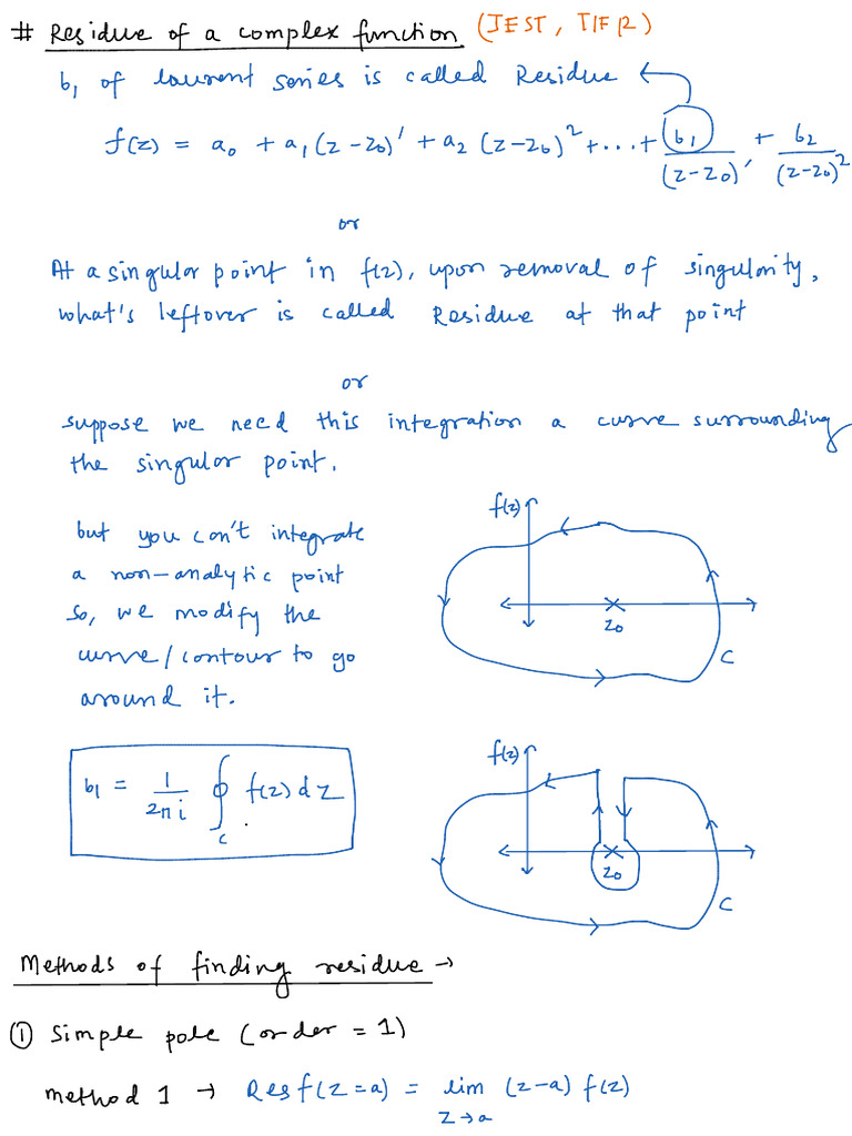 Cauchy Residue Theorem | PDF