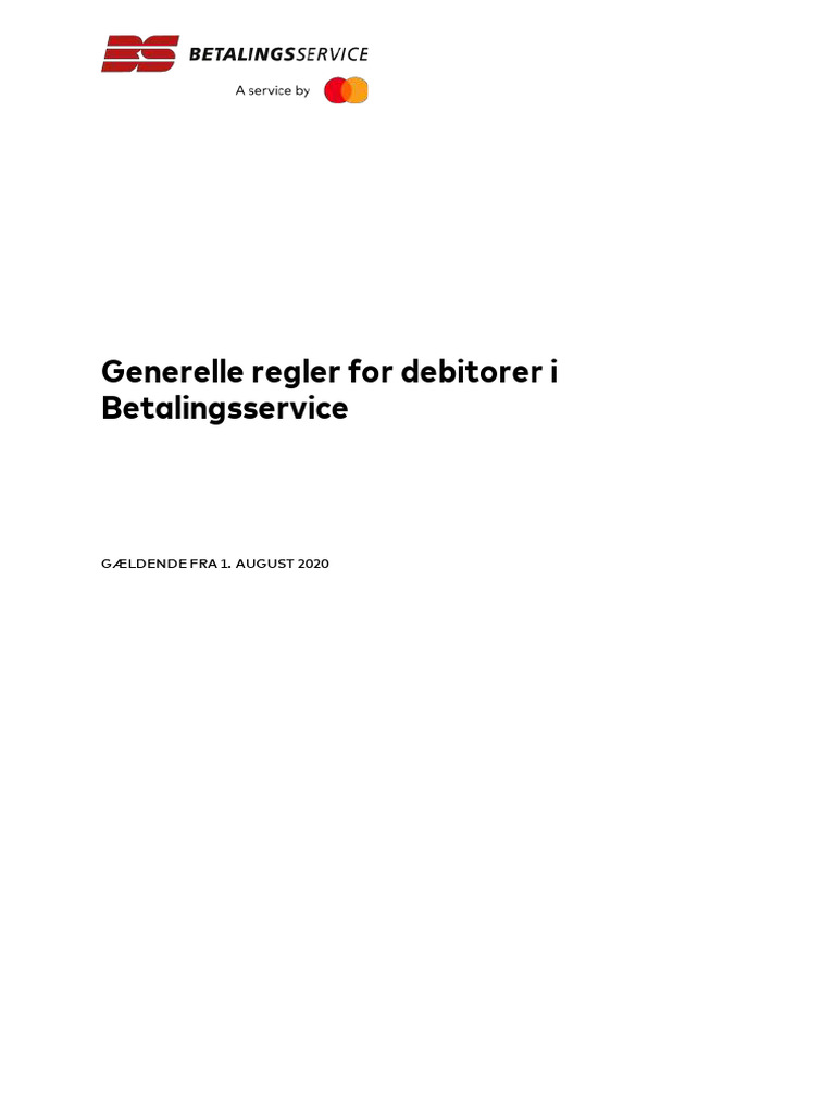 BS Regler DB Generelleregler DK | PDF