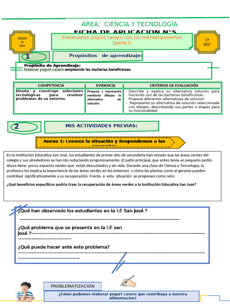 Ficha de Aprendizaje N°5-1°grado | PDF | Aprendizaje | Cognición