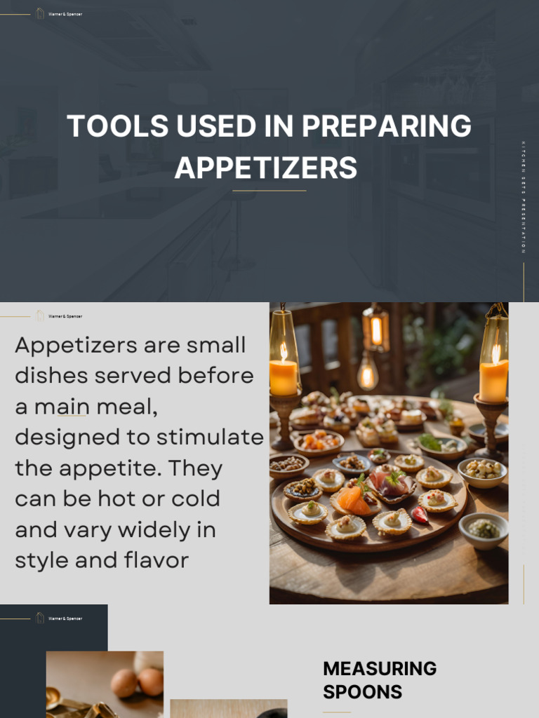 Essential Tools for Preparing Appetizers | PDF | Cooking | Food And ...