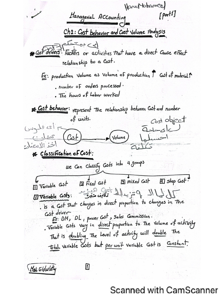 Managerial Acc CH 2 Part1 | PDF
