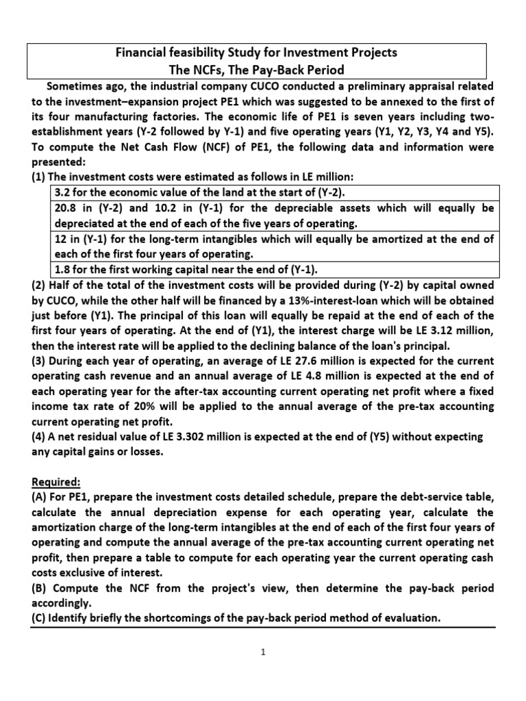 Financial Feasibility Study CUCO 4th Factory PE1 | PDF | Depreciation ...