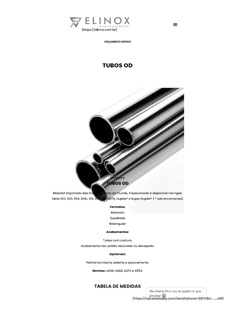Tubos Inox Od | PDF