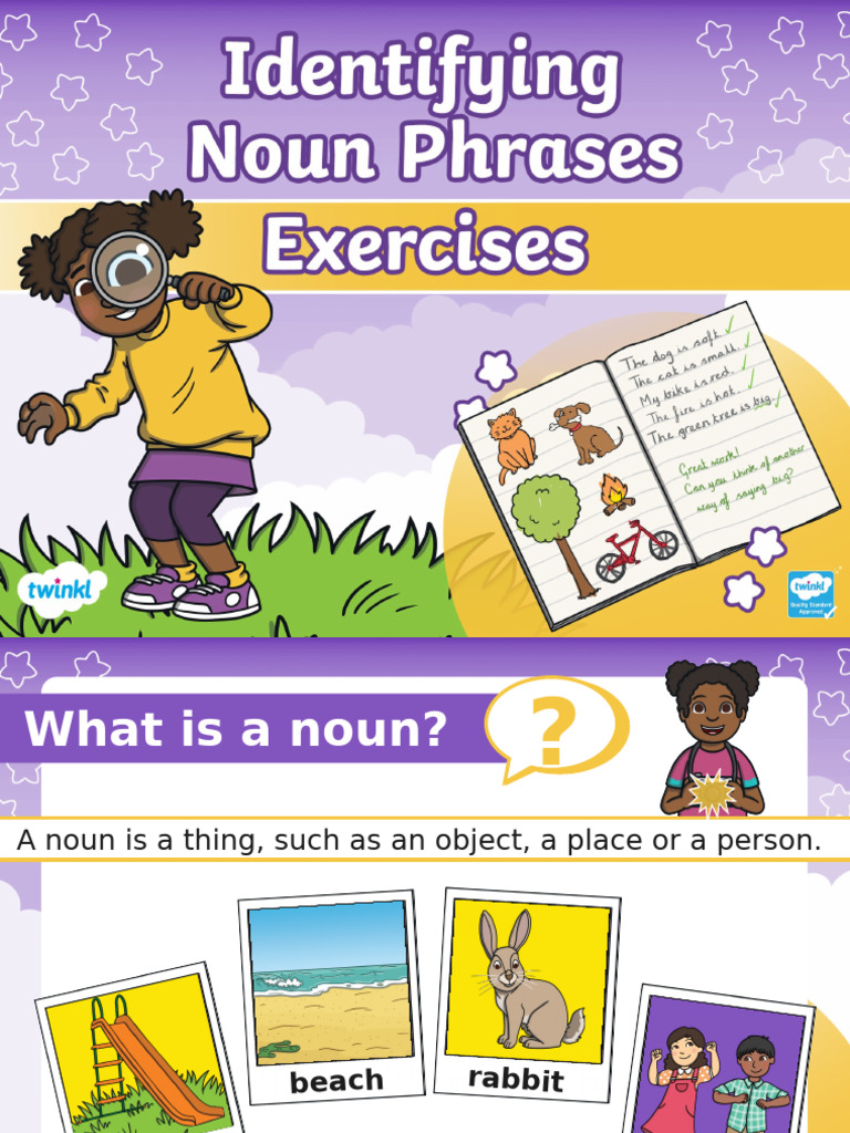 Identifying Noun Phrases Exercises and Activity | PDF | Noun | Adjective