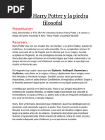 Harry Potter y La Piedra Filosofal | PDF