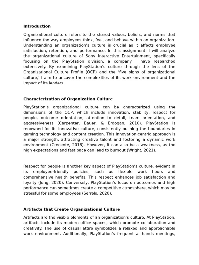 Learning Journal & | PDF | Organizational Culture | Job Satisfaction