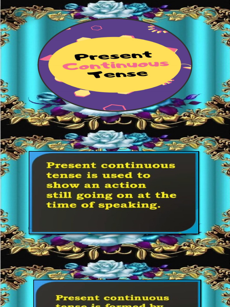 Present Continuous Tense Ppt | PDF