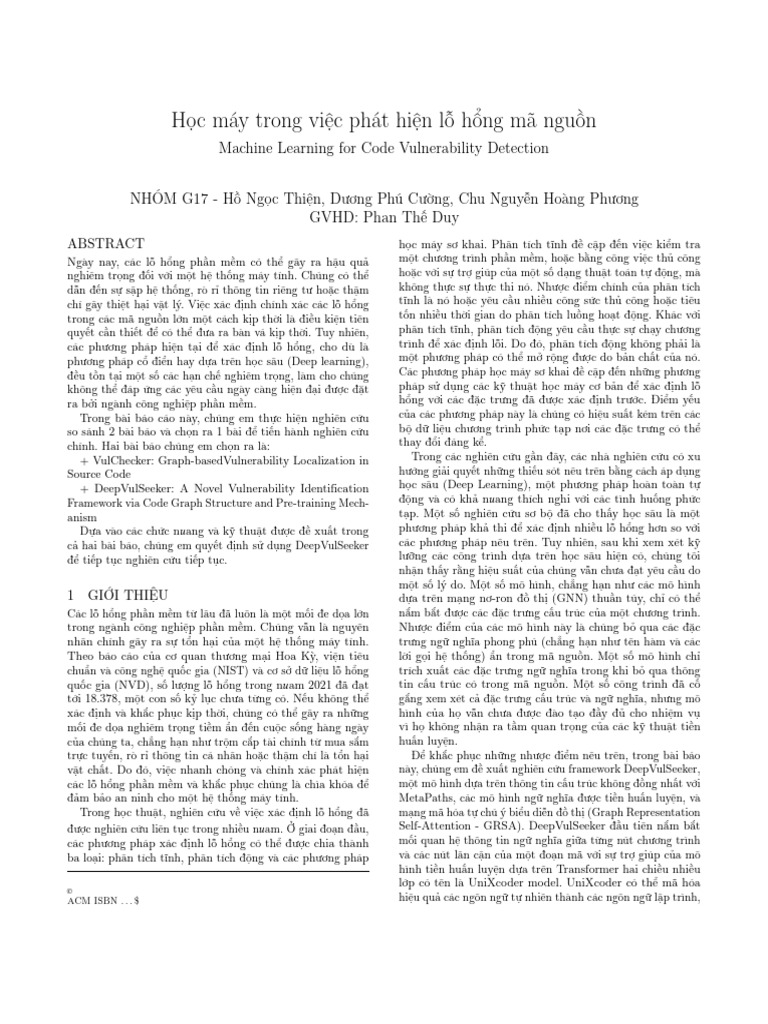 Final-Report Nhóm G17 | PDF