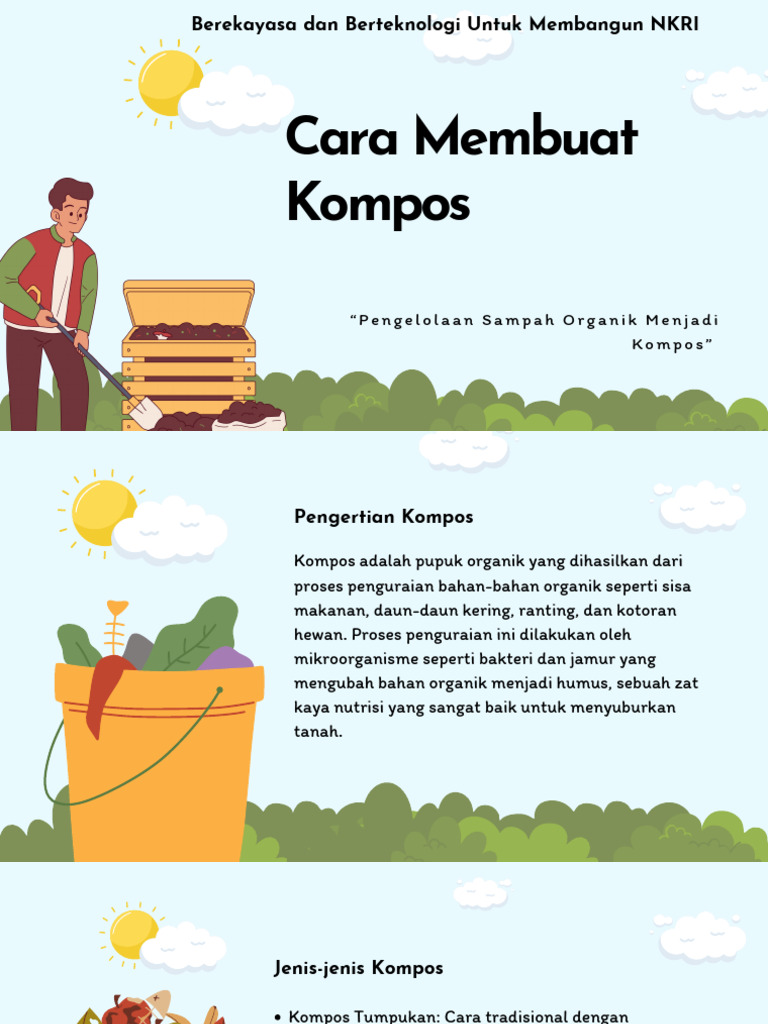 Materi Pembuatan Kompos | PDF | Griya & Taman | Teknologi & Rekayasa