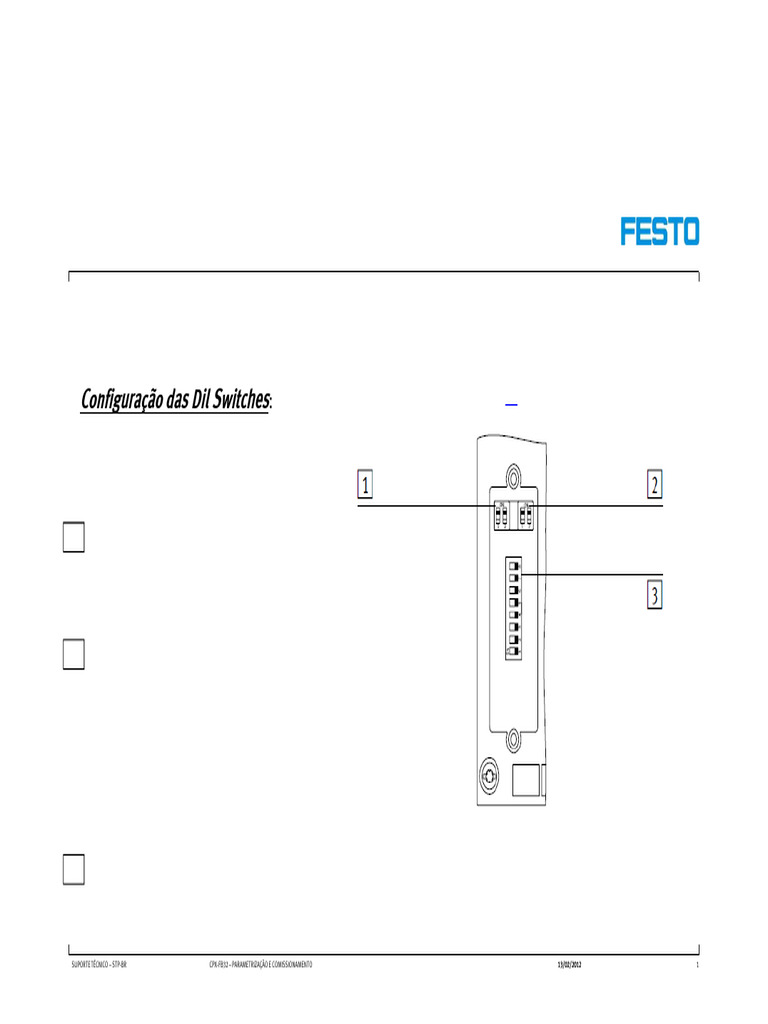 Guia Rápido para configuração do módulo CPX-FB32 | PDF | Endereço de IP ...