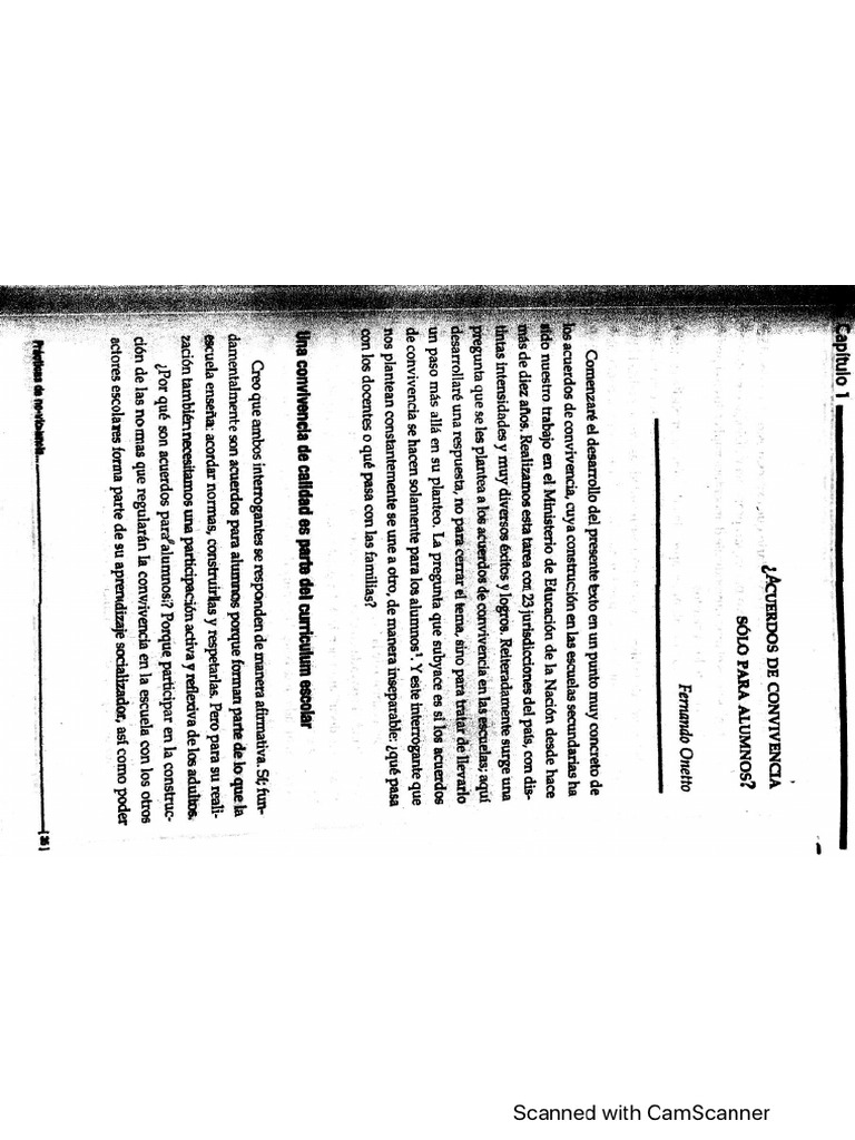 Onetto Convivencia | PDF