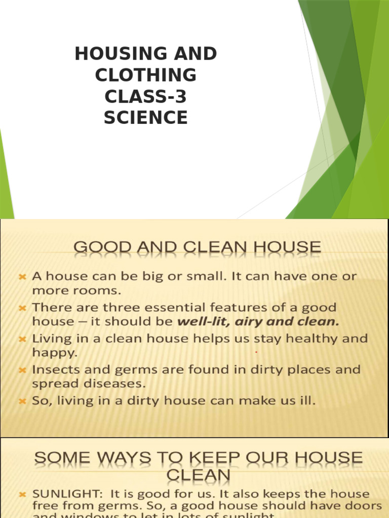 Housing and Clothing | PDF